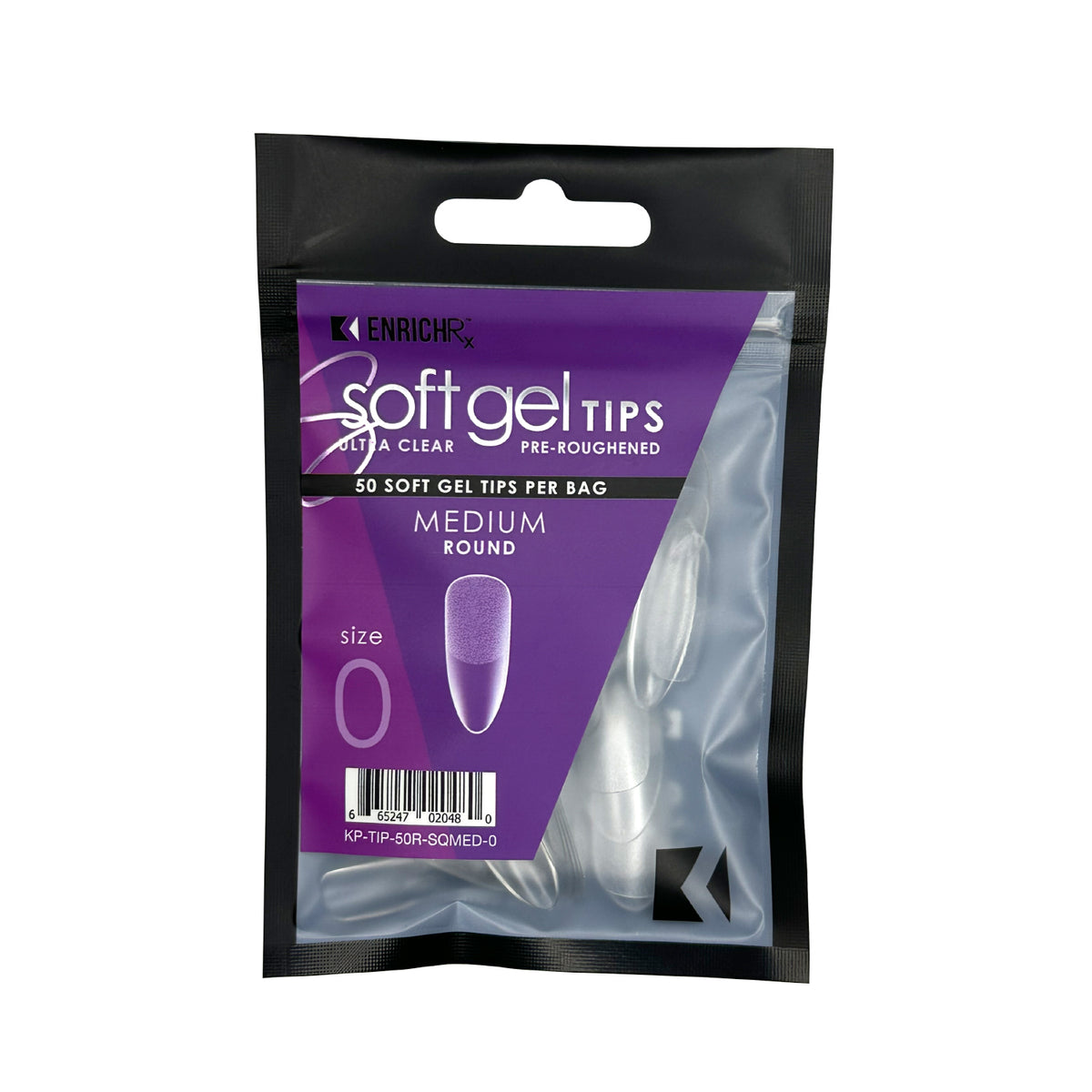 Soft Gel Tips - Round Medium 50 Pack Refills – Kupa Inc